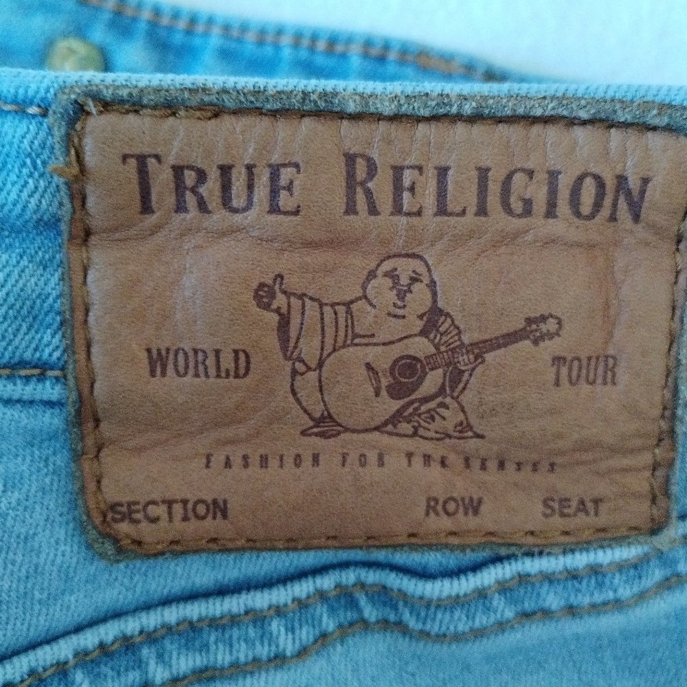 True Religion Jennie Curvy Skinny Shadow Hem Size 25 - Gem